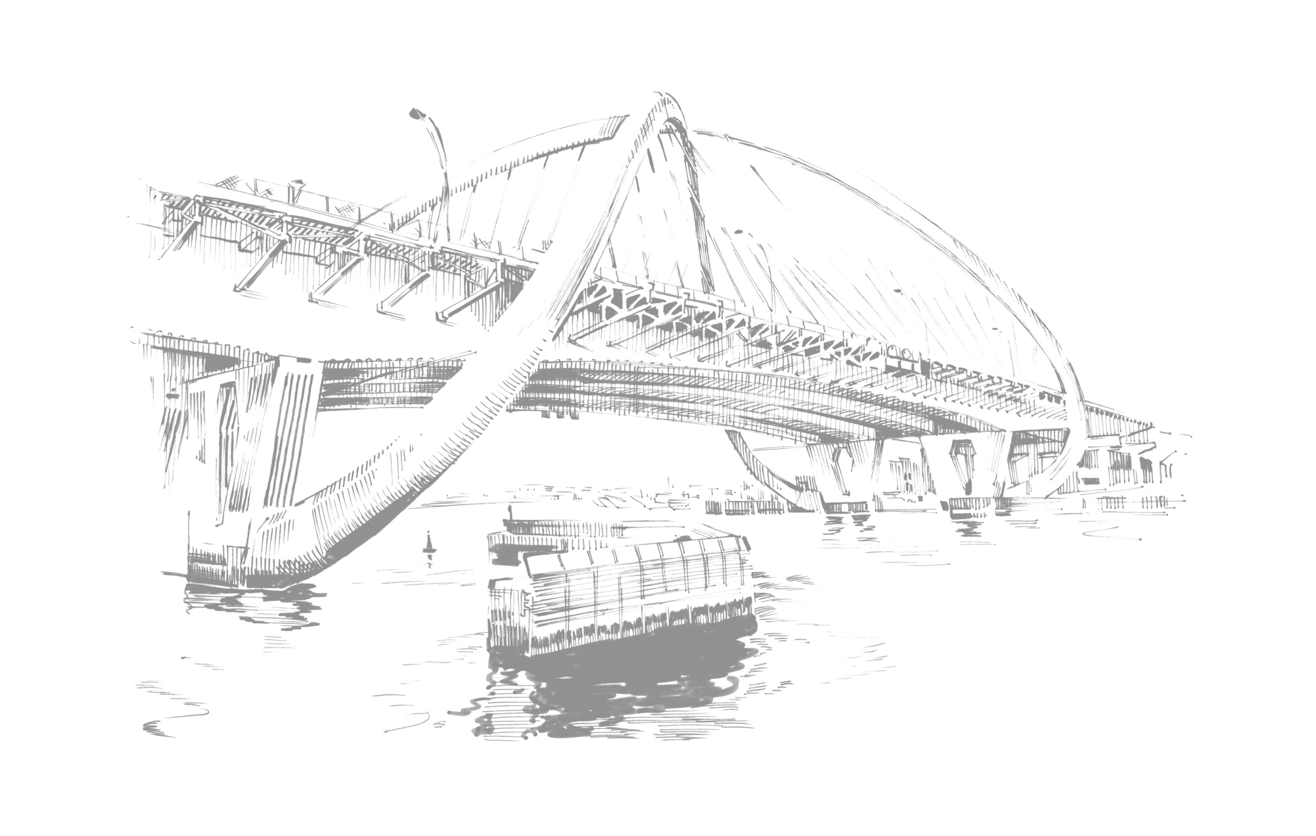 Helix Bridge Drawing